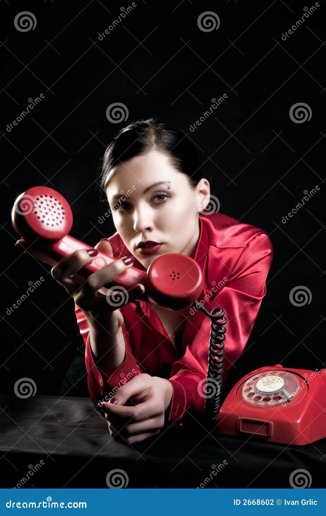 Take a call stock photo. Image of female, beautiful, communication ...