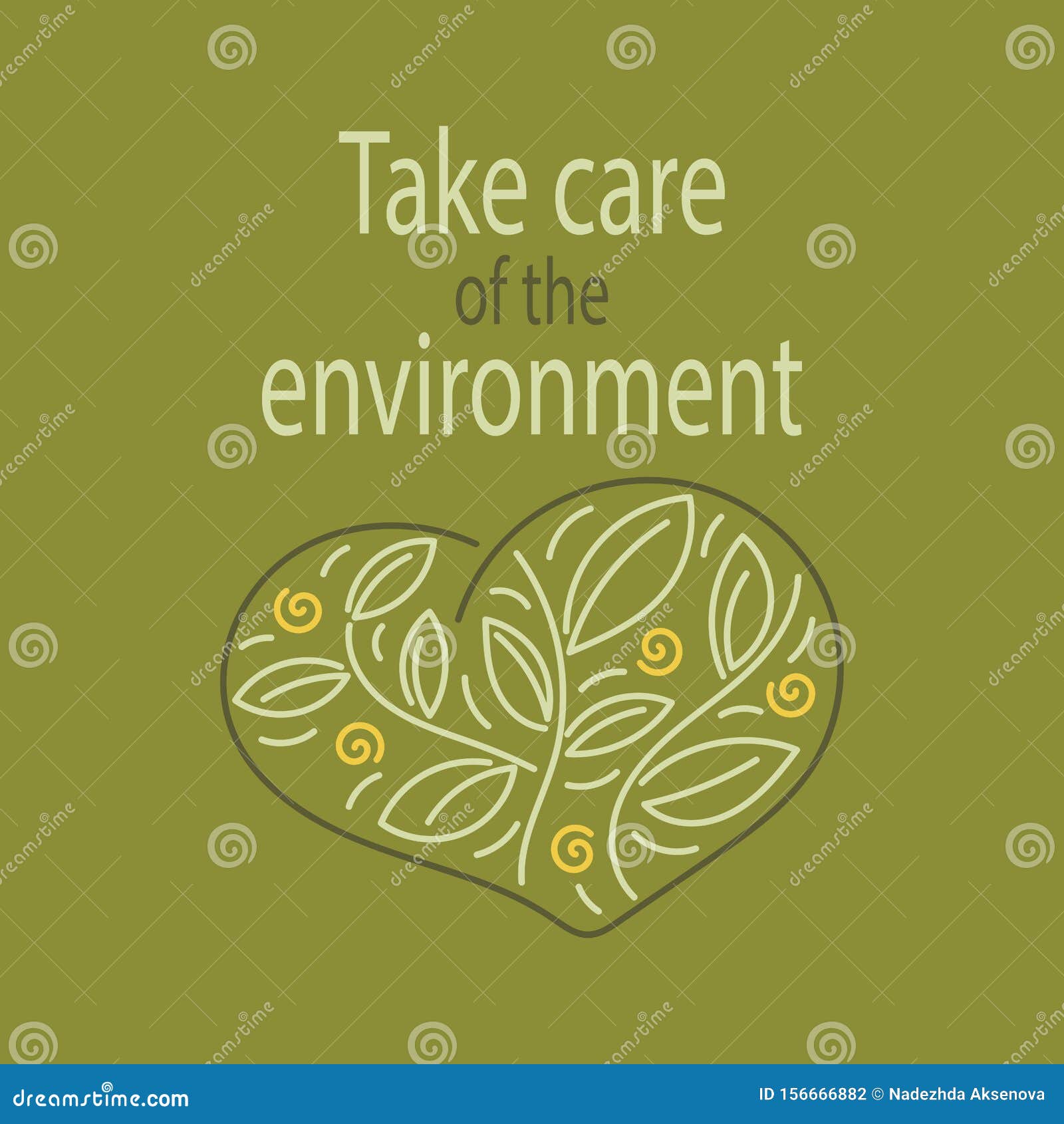 Take Care of the Environment . Concepts of Ecology Stock Illustration ...