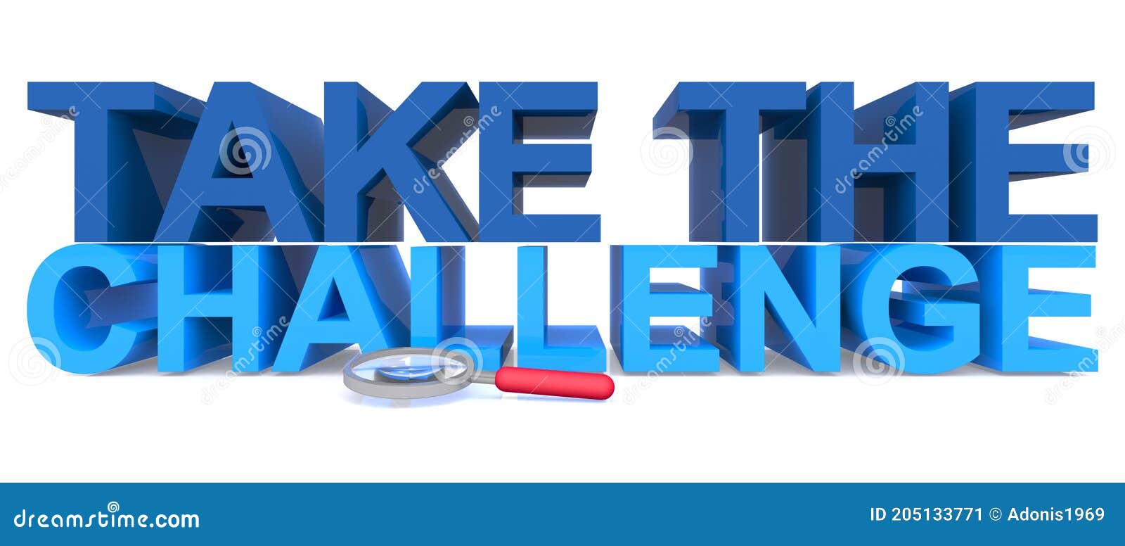 Take the Challenge on White Stock Image - Image of acceptance ...