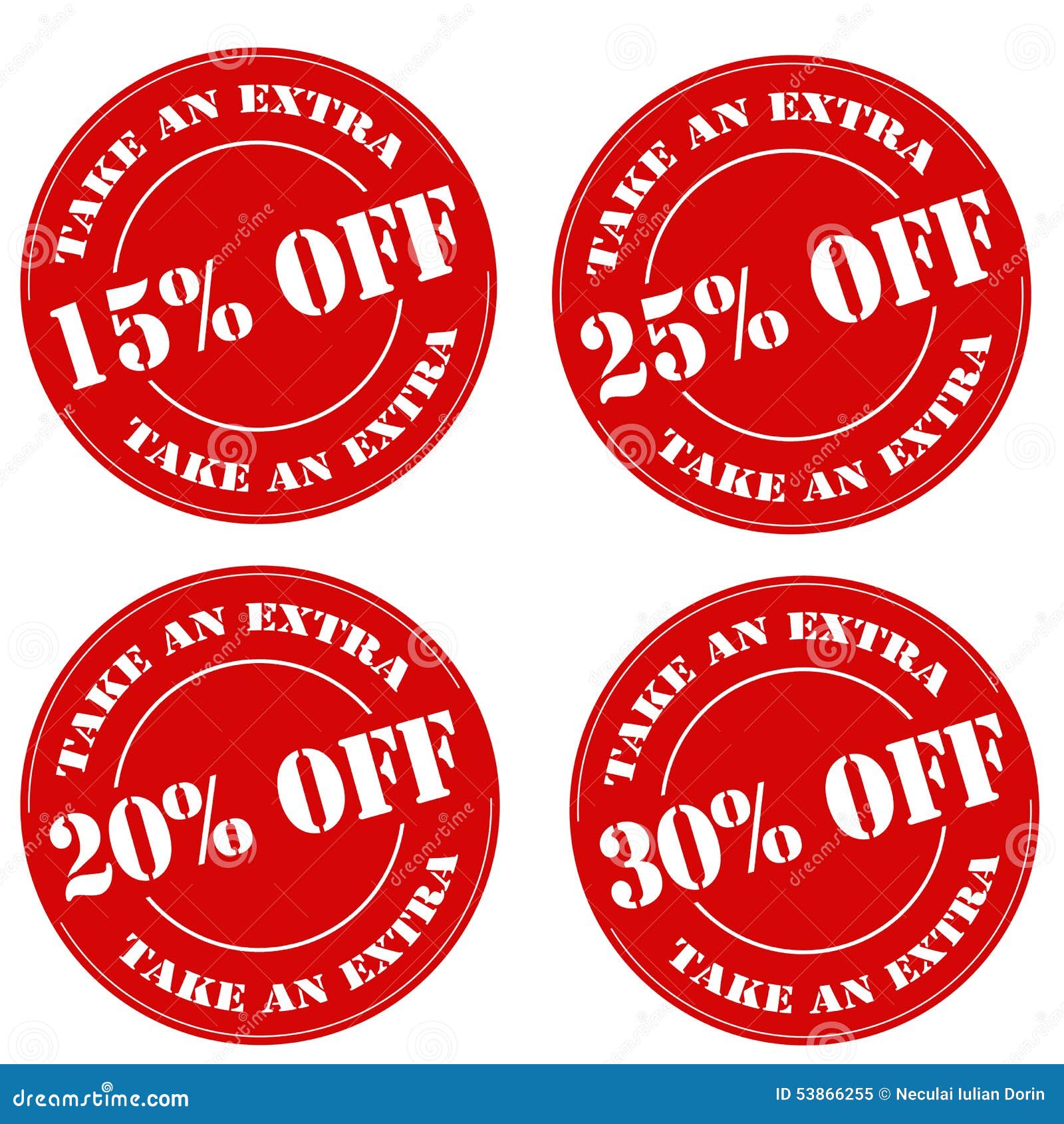 Take an Extra stock vector. Illustration of commerce - 53866255