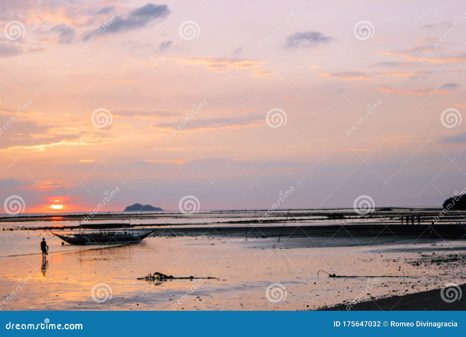 Take a good rest sun! stock photo. Image of lowtide - 175647032