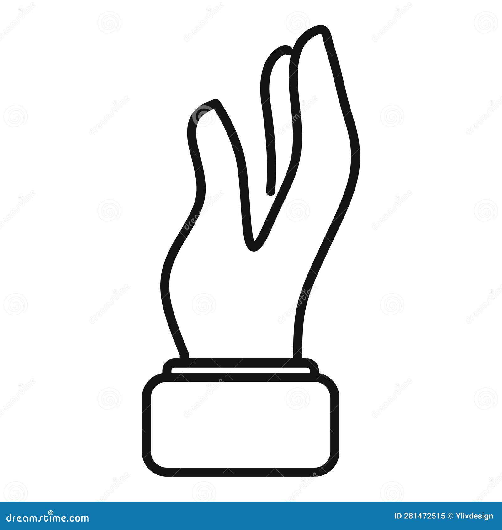 Take Hand Icon Outline Vector. Arm Pose Stock Vector - Illustration of ...