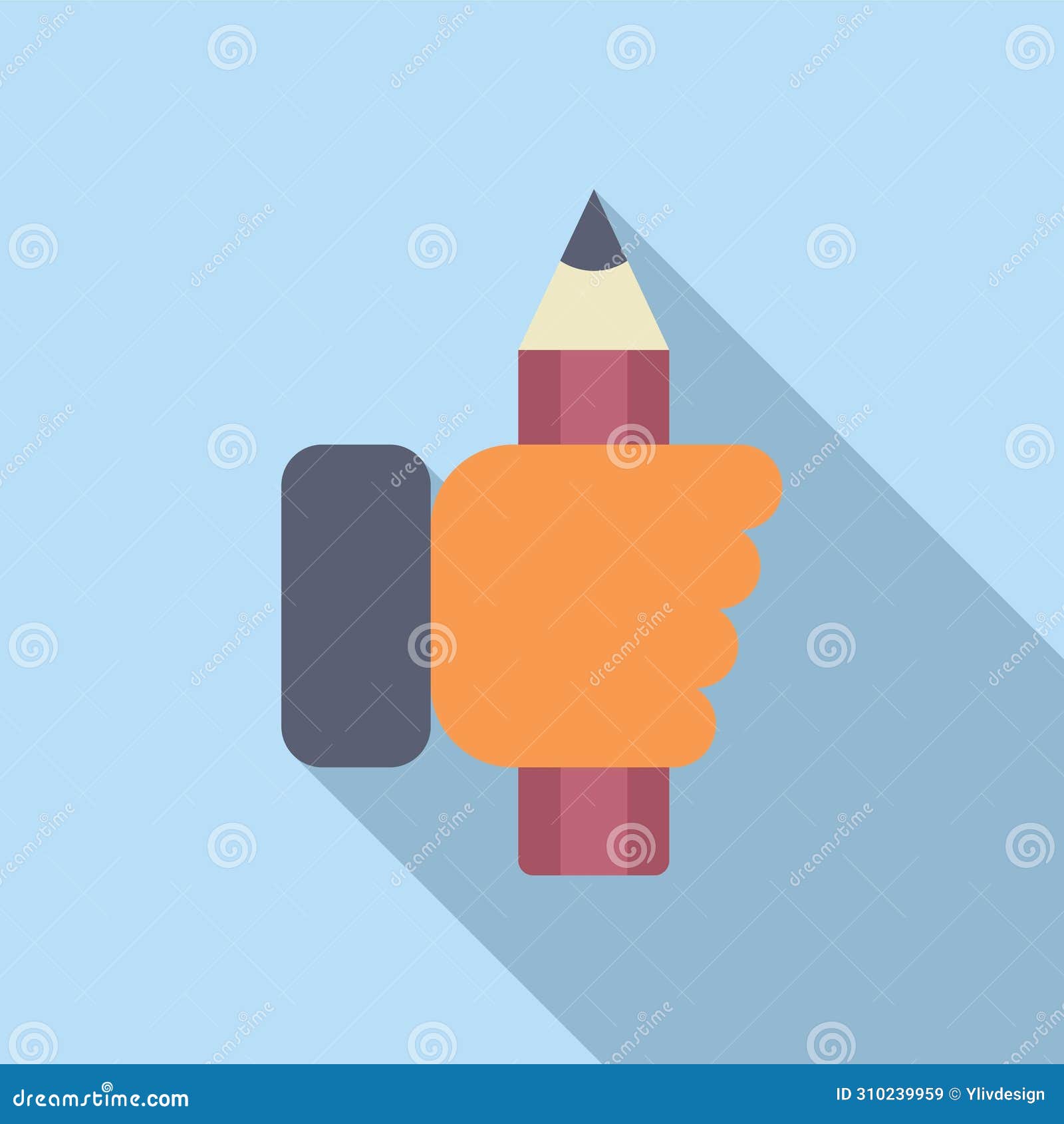 Take Help Pen Icon Flat Vector. Tension Therapy Stock Vector ...