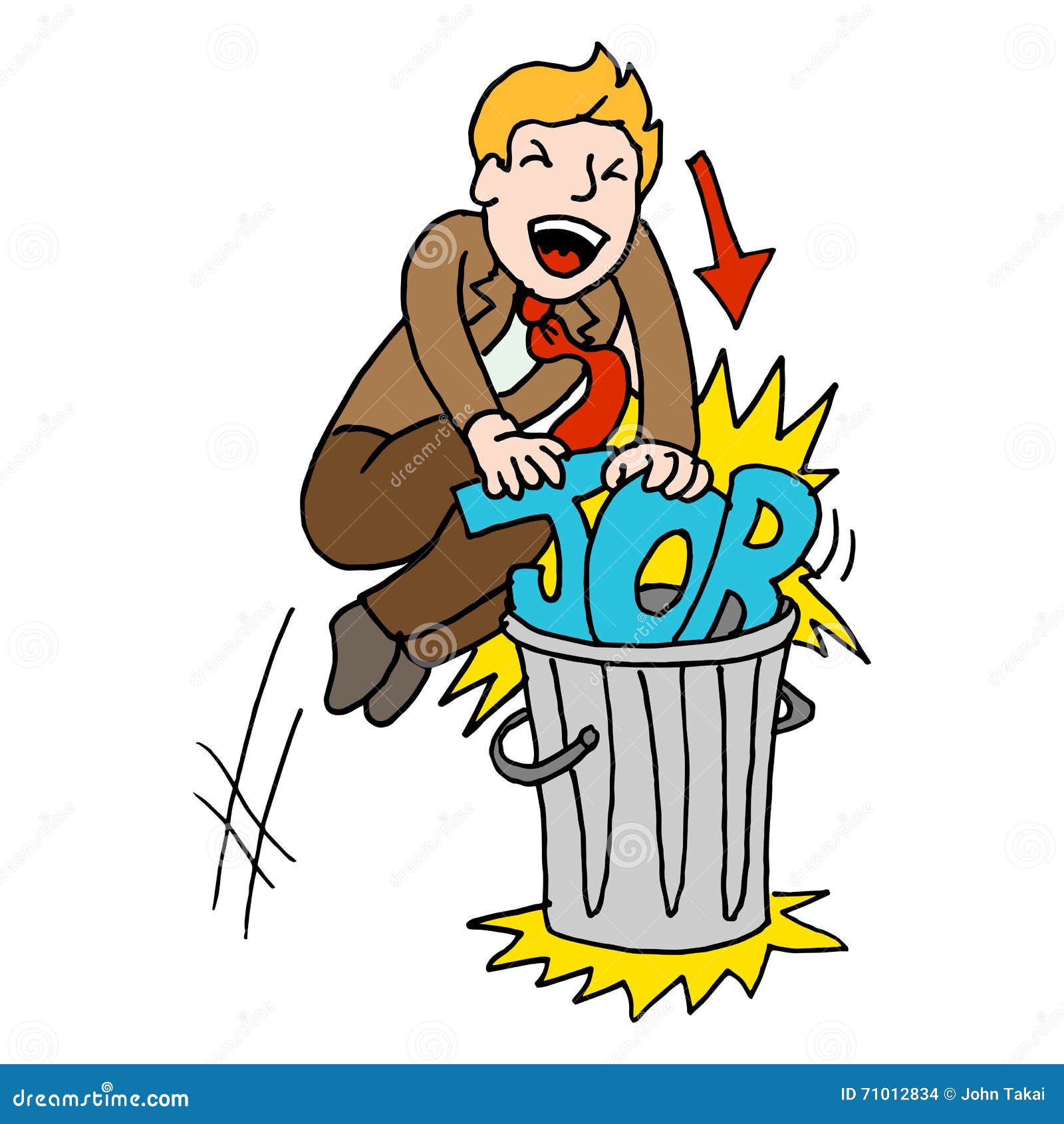 Take this Job and Shove it Cartoon Stock Vector - Illustration of ...