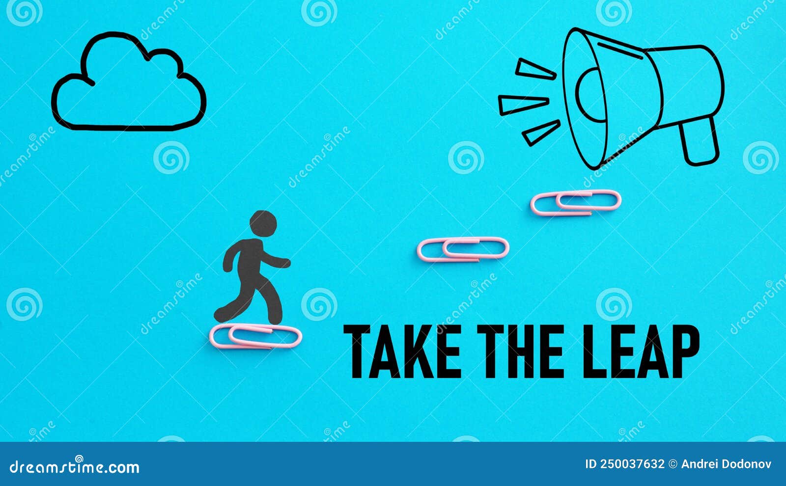 TAKE the LEAP is Shown Using the Text Stock Photo - Image of challenge ...