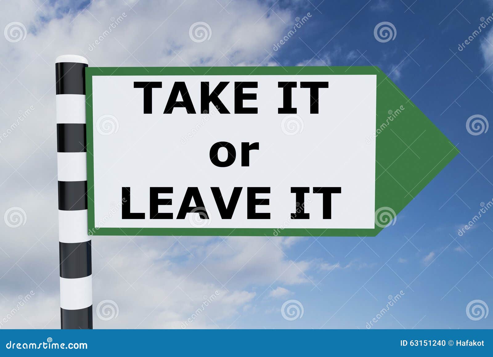 Take it or Leave it Concept Stock Photo - Image of resignation, retire ...
