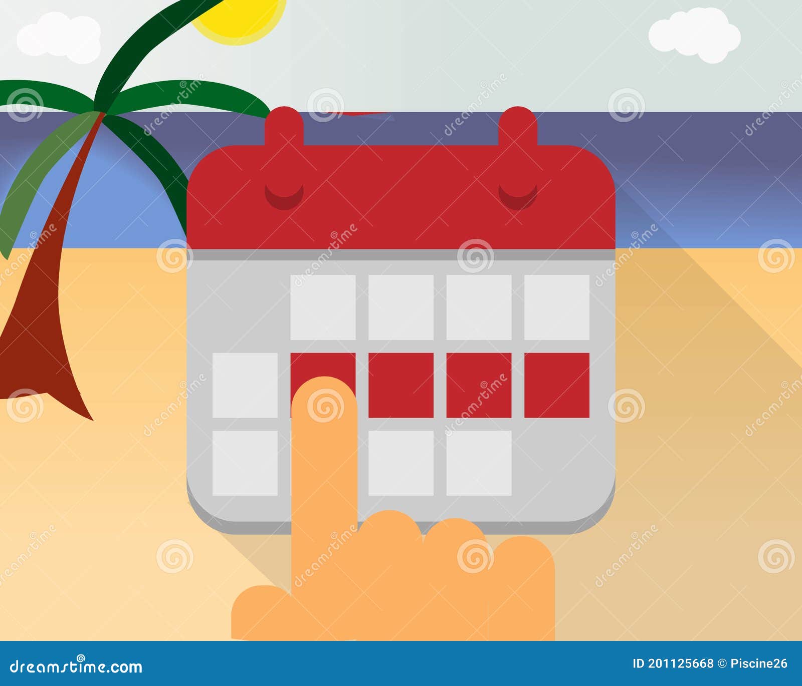 Take Leave Request and Enjoy Holiday Vector Stock Illustration ...