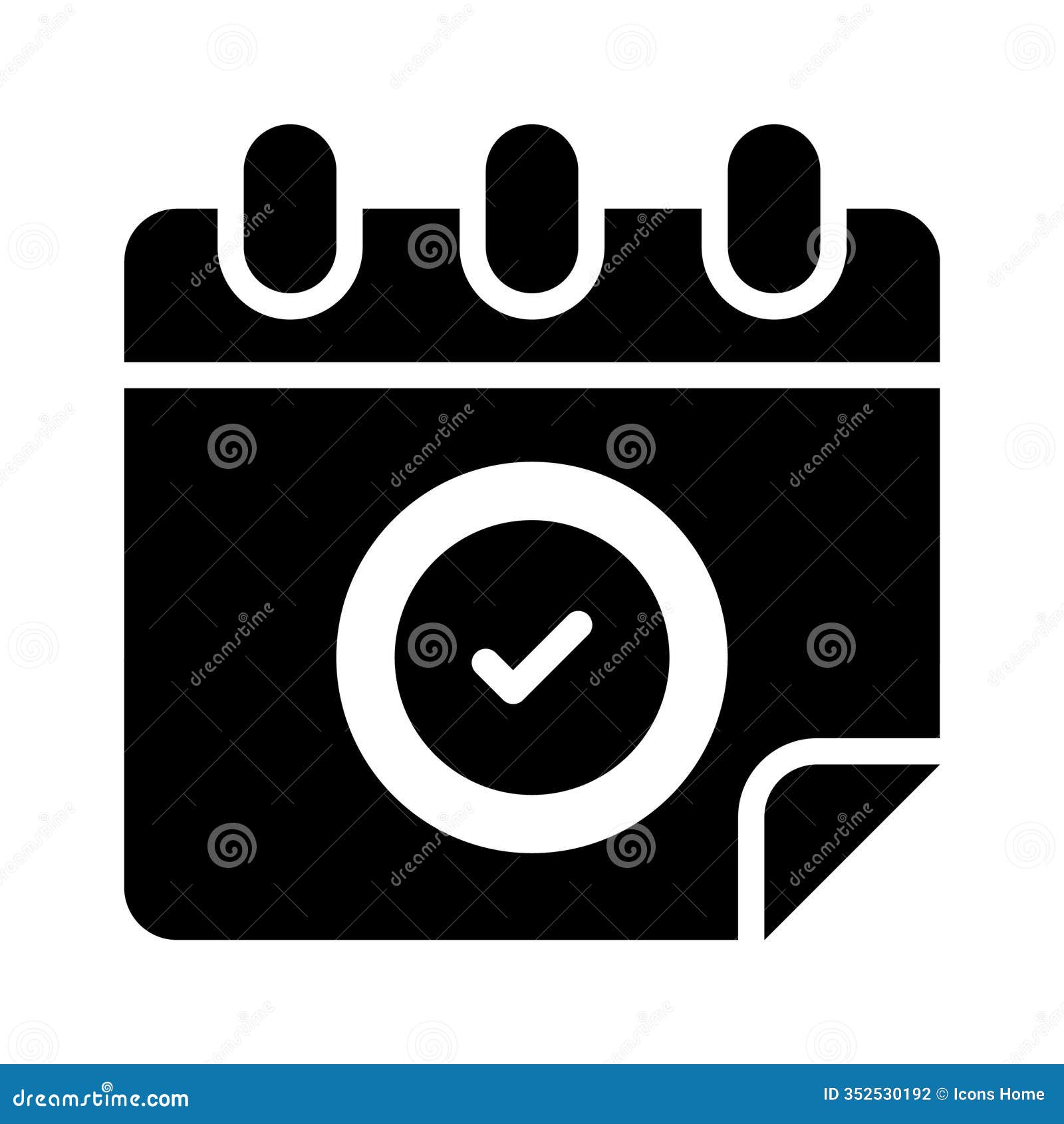 Take a Look at this Amazing Icon of Calendar Checkmark Stock ...