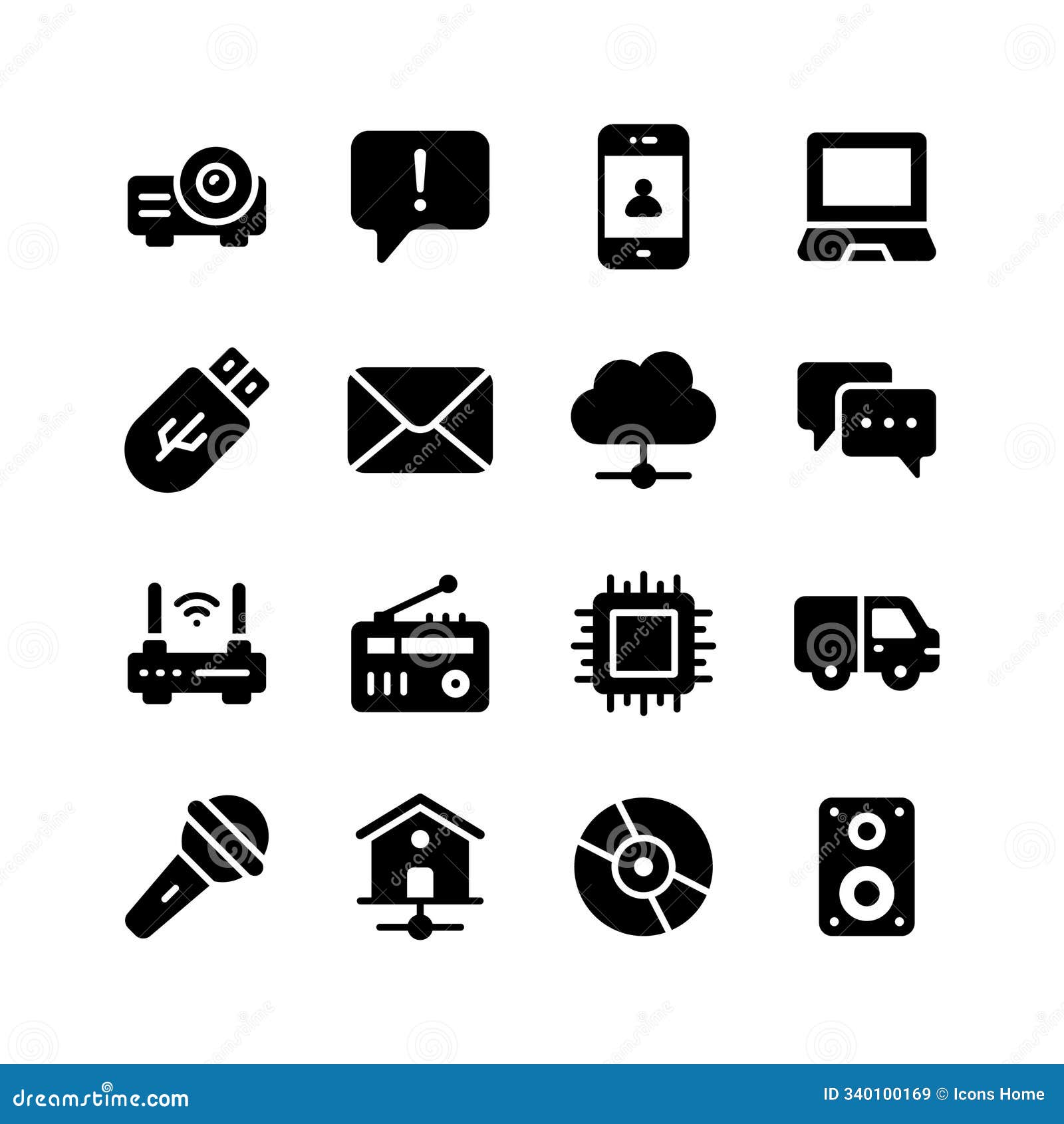 Take a Look at this Amazing Icon of Network and Communication. Stock ...