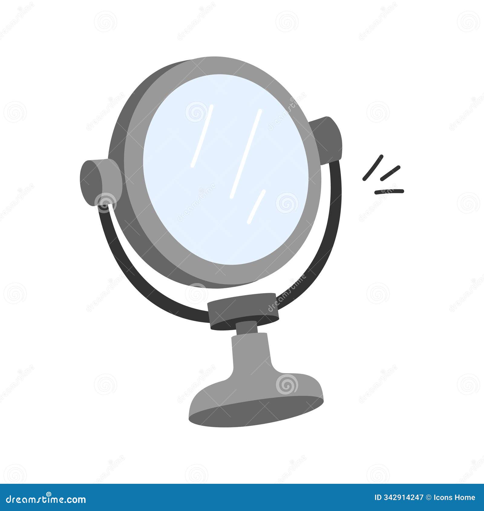 Vanity Mirror Vector. Makeup Vanity Frame. Dressing Woman Concept ...