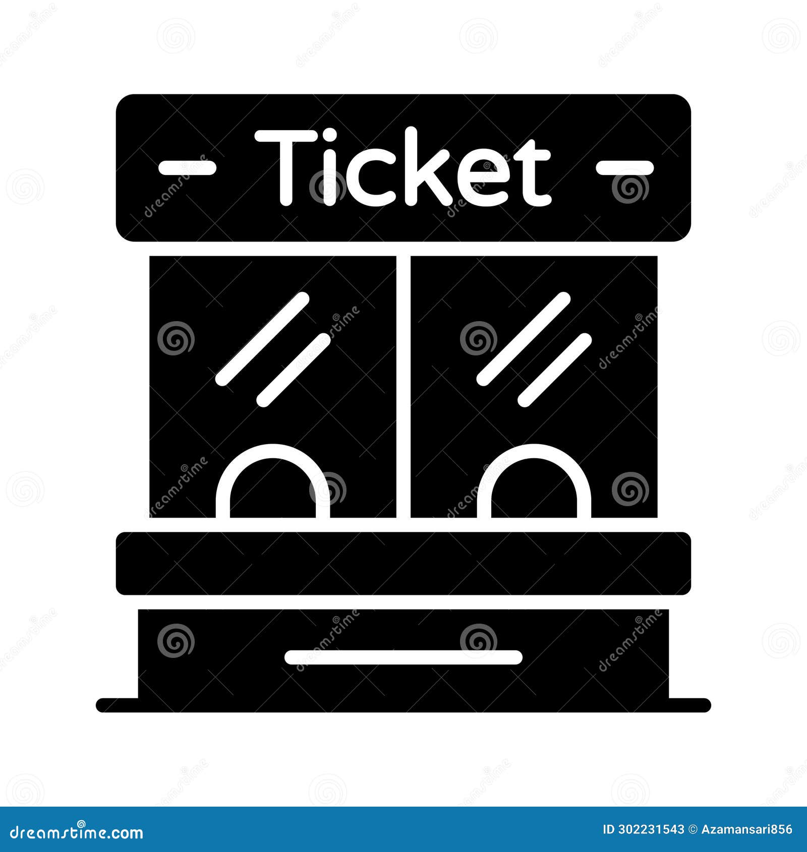Take a Look at this Beautifully Designed Icon of Ticket House Stock ...