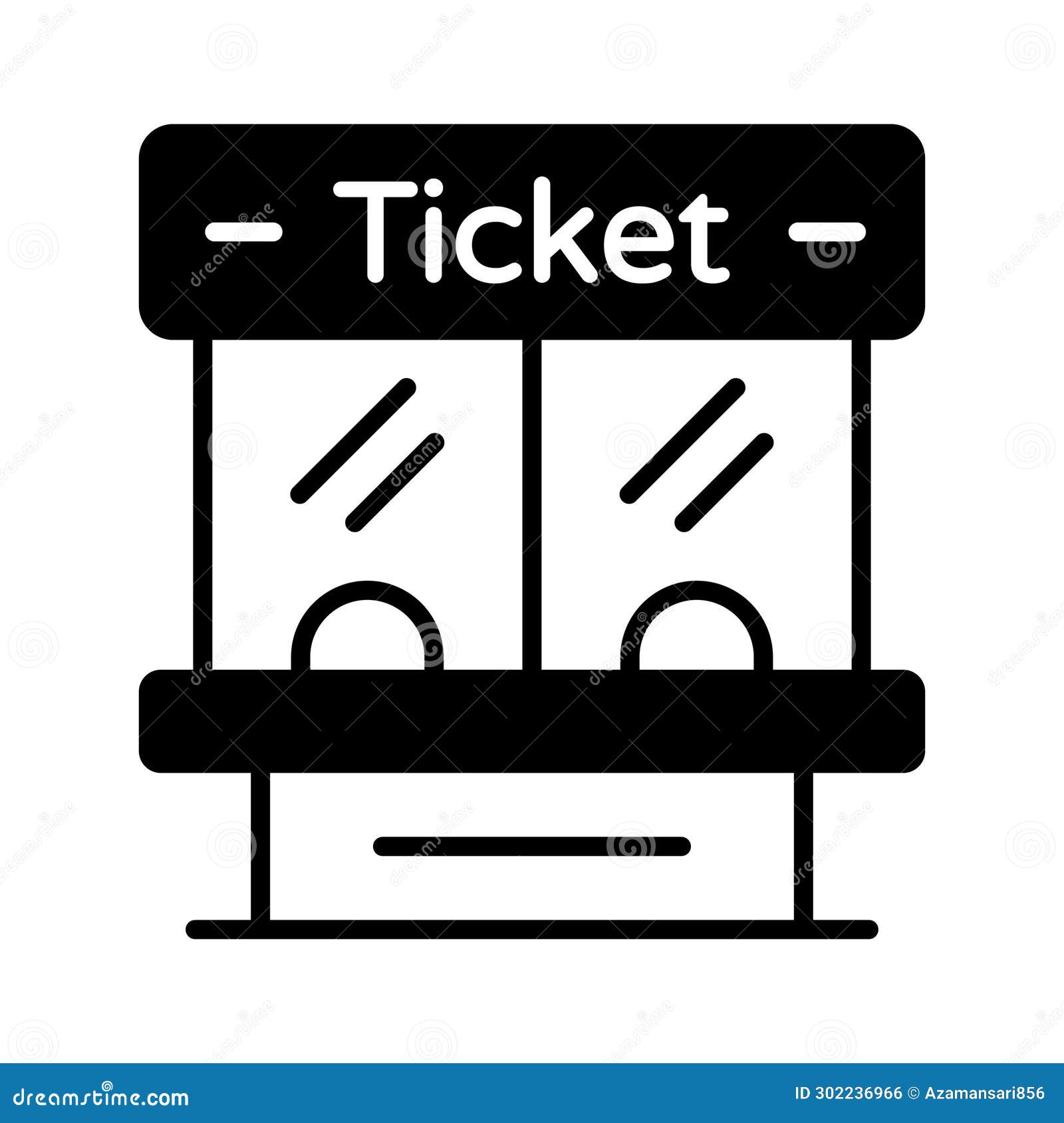 Take a Look at this Beautifully Designed Icon of Ticket House Stock ...