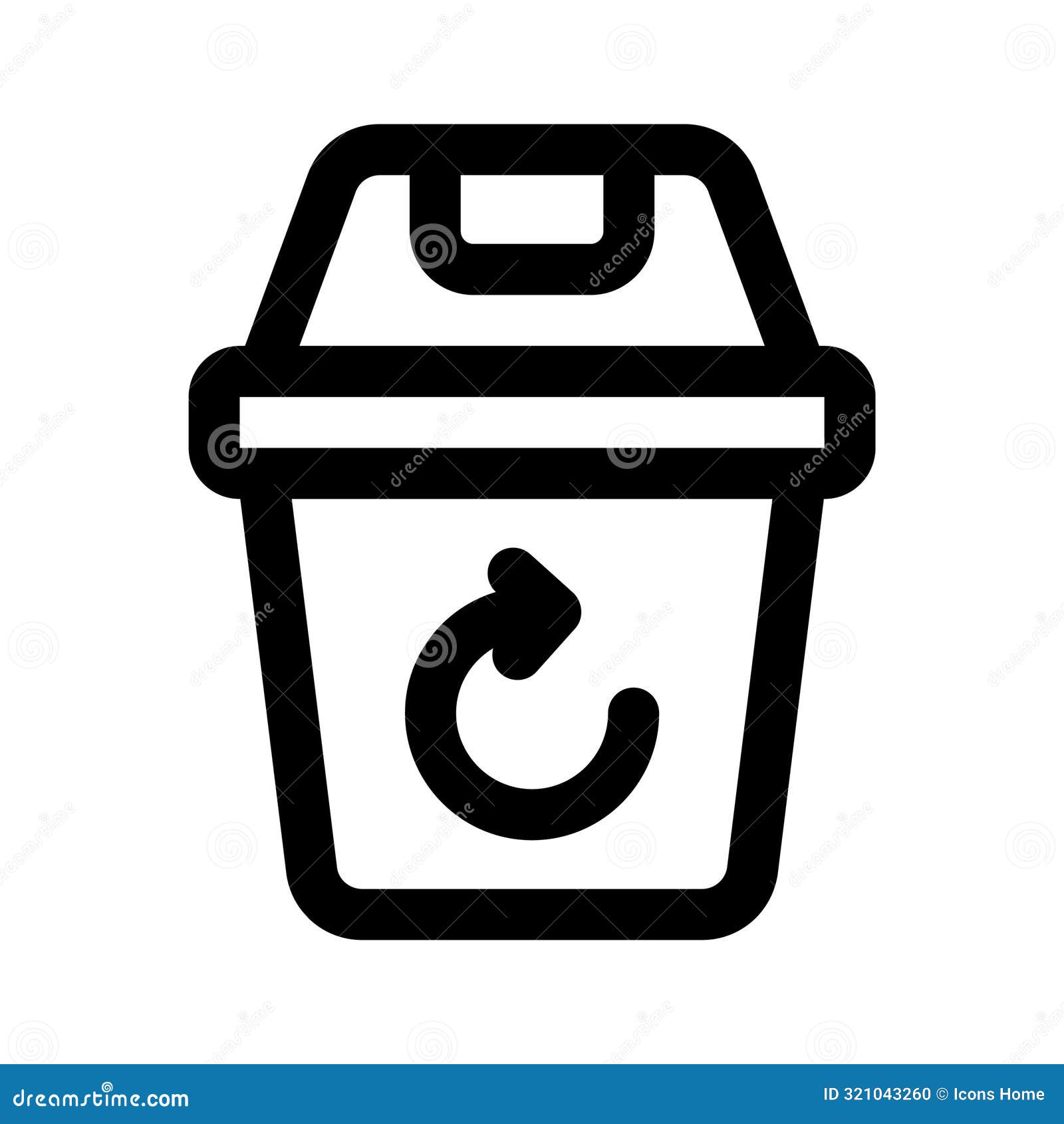 Take a Look at Carefully Designed Icon of Recycle Bin Stock Vector ...