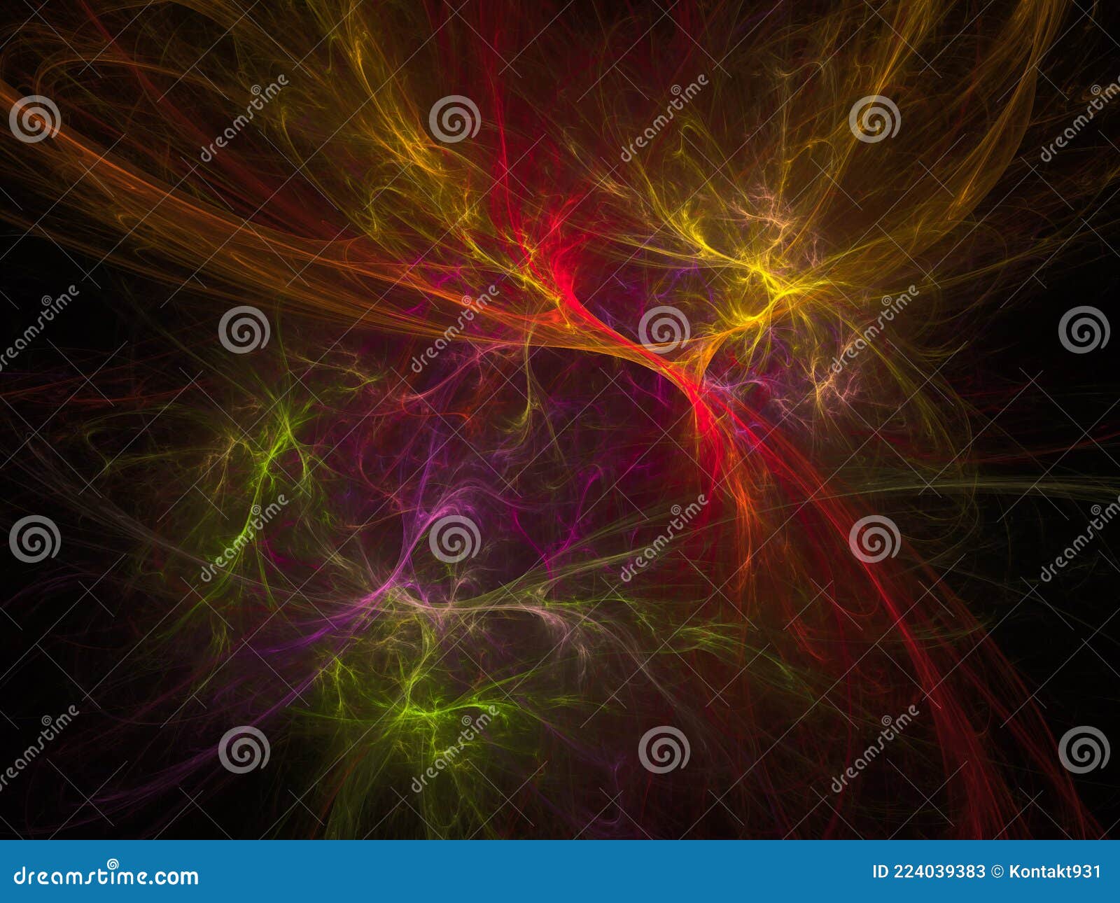 Futuristic Surreal Digital 3d Design Art Abstract Background Fractal ...