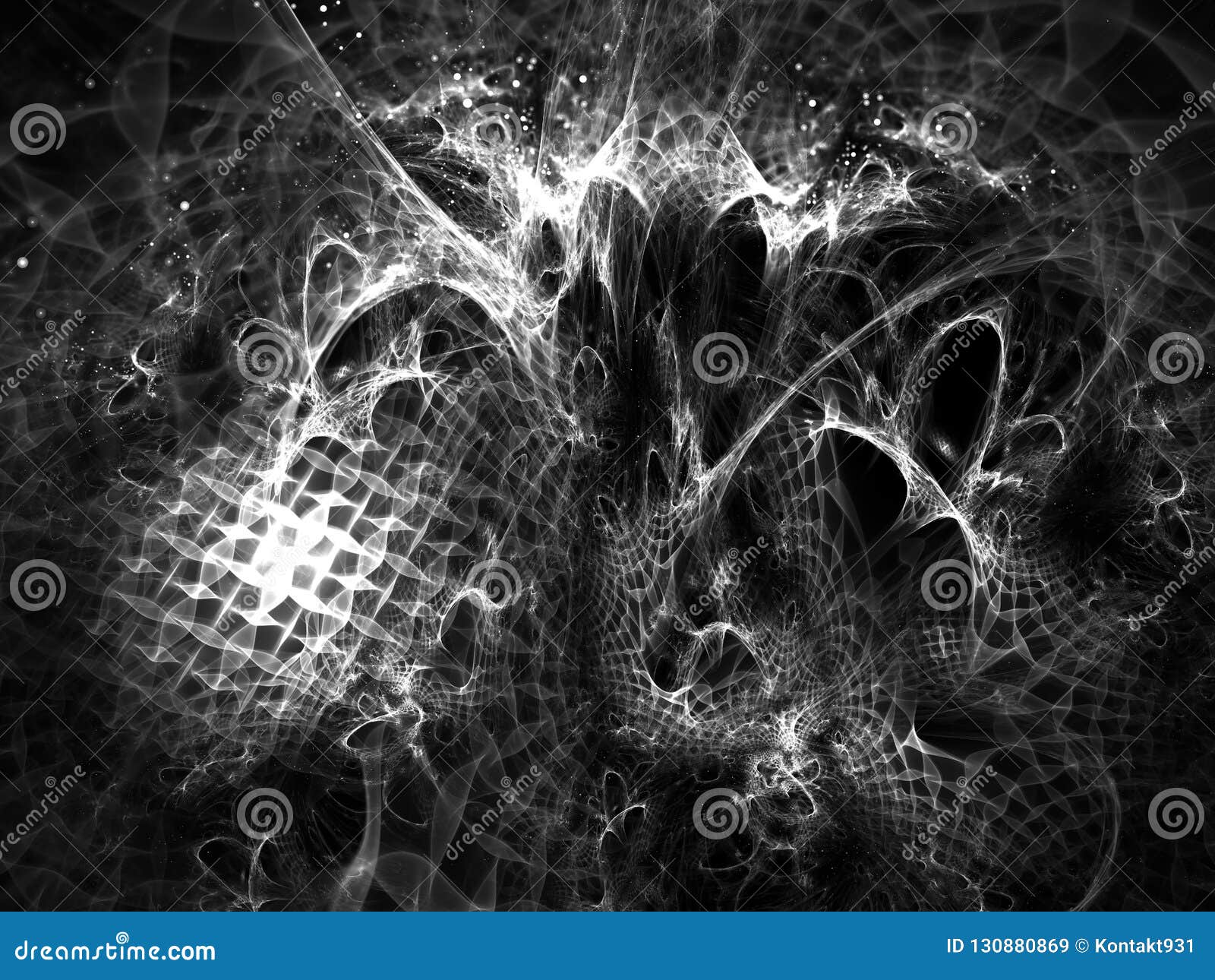 Surreal Futuristic Digital 3d Design Art Abstract Background Fractal ...