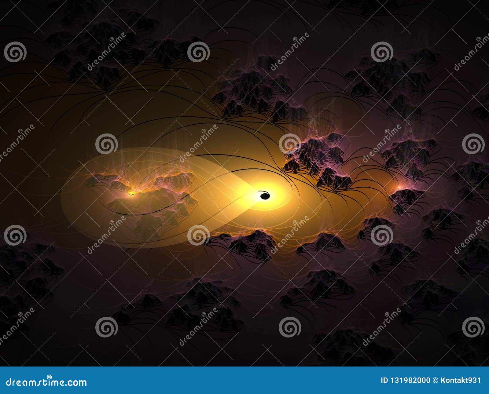 Surreal Futuristic Digital 3d Design Art Abstract Background Fractal ...