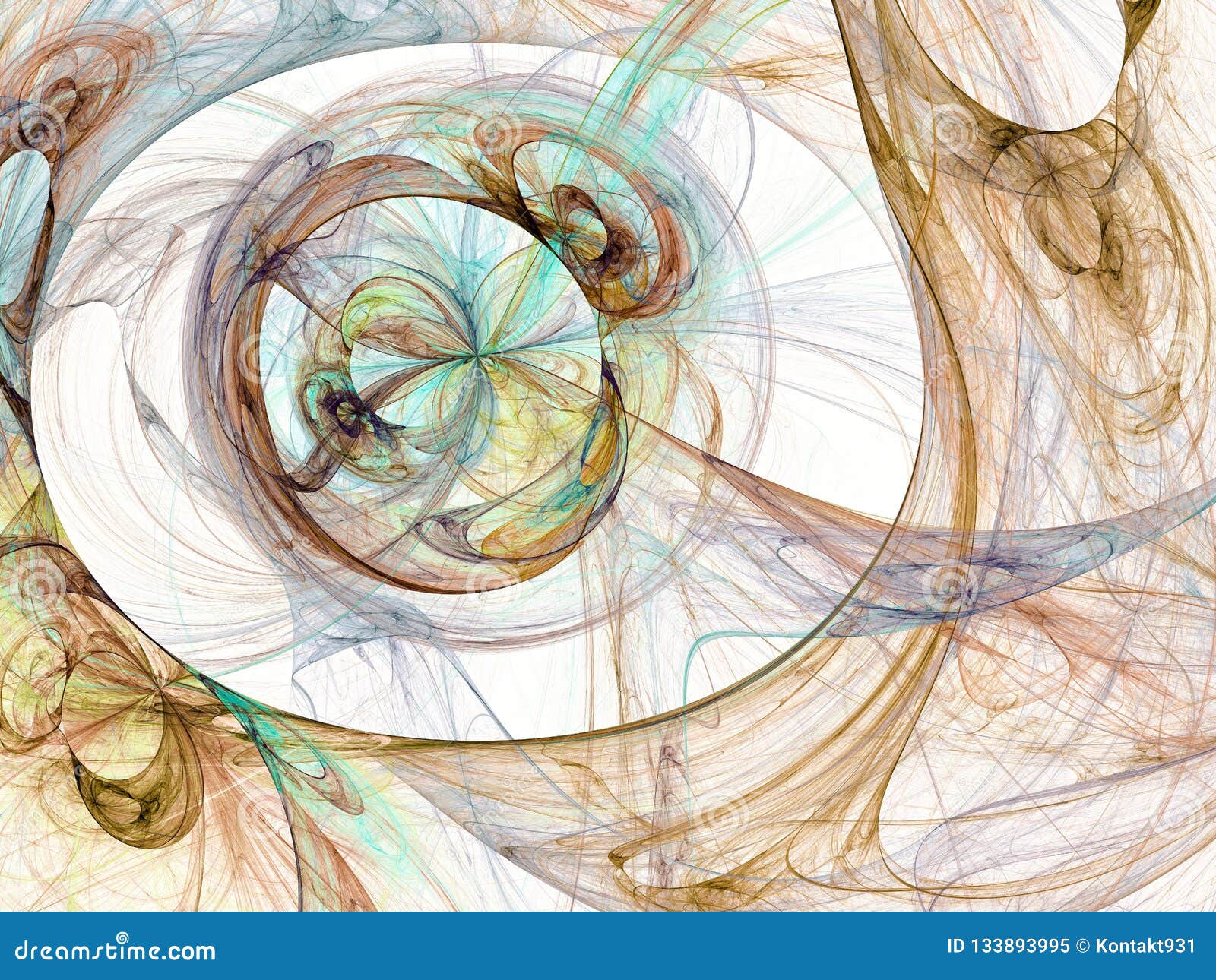 Surreal Futuristic Digital 3d Design Art Abstract Background Fractal ...