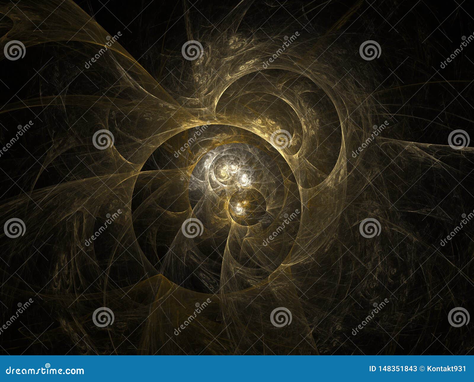 Surreal Futuristic Digital 3d Design Art Abstract Background Fractal ...