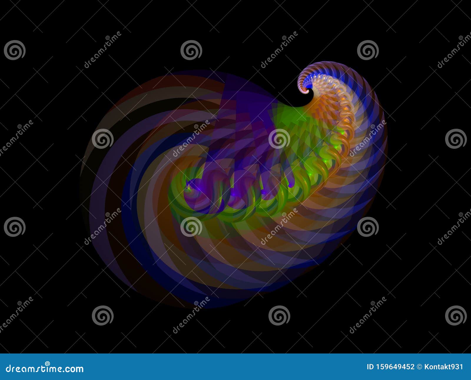 Surreal Futuristic Digital 3d Design Art Abstract Background Fractal ...