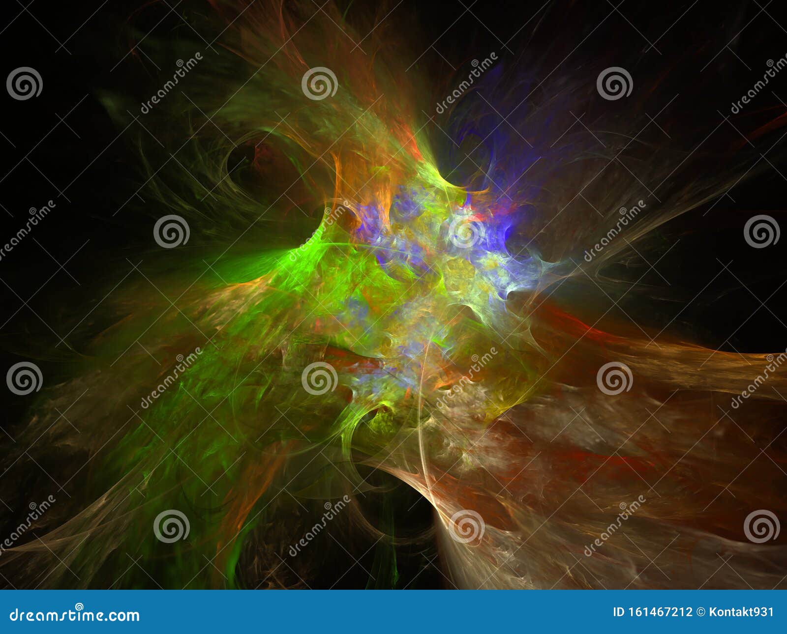 Surreal Futuristic Digital 3d Design Art Abstract Background Fractal ...
