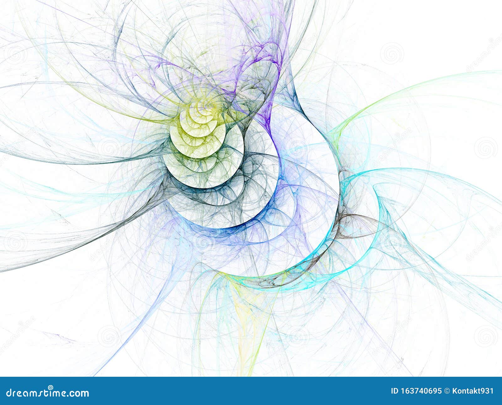 Surreal Futuristic Digital 3d Design Art Abstract Background Fractal ...