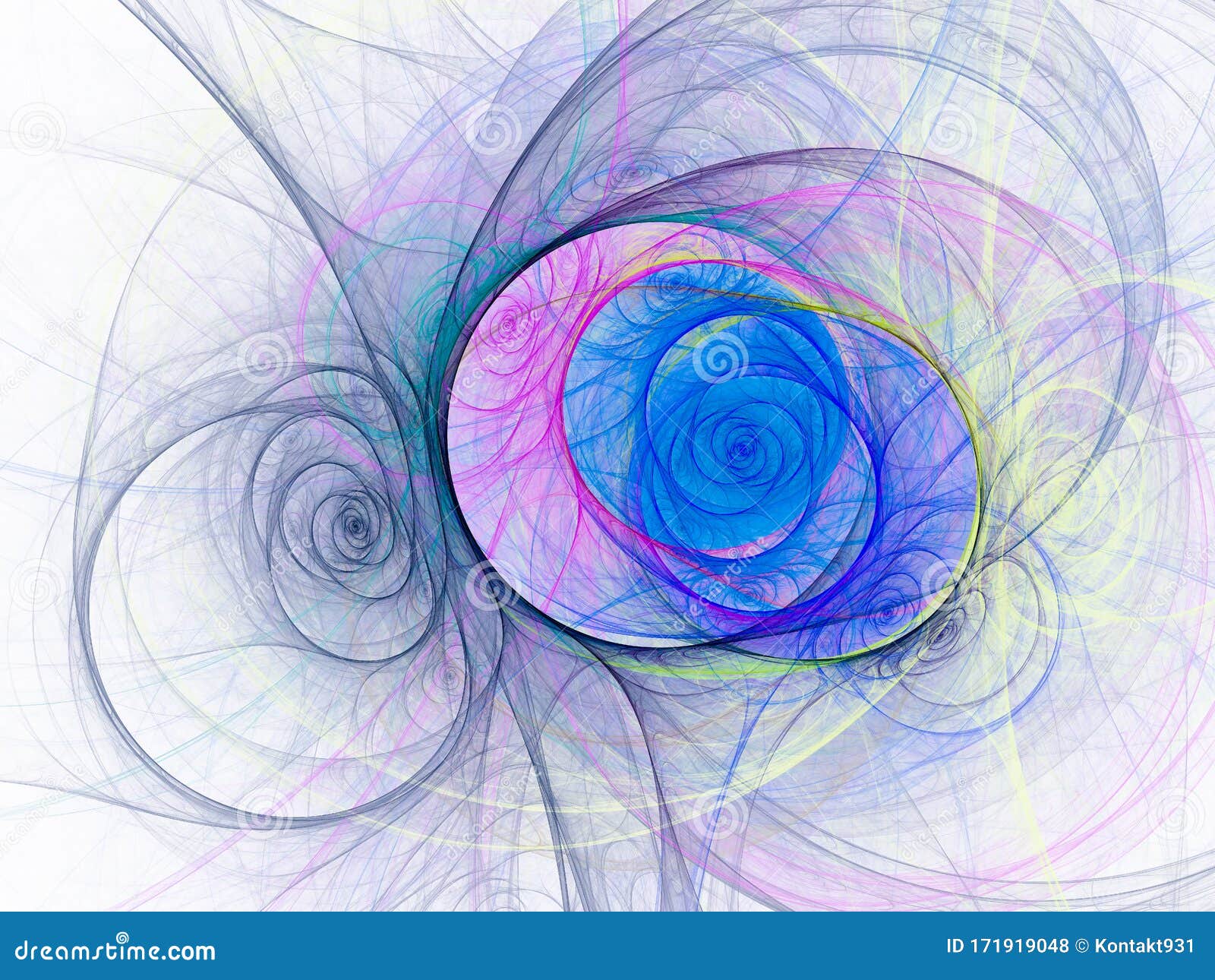 Surreal Futuristic Digital 3d Design Art Abstract Background Fractal ...