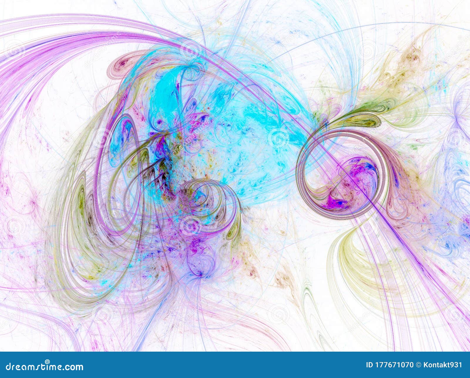 Surreal Futuristic Digital 3d Design Art Abstract Background Fractal ...