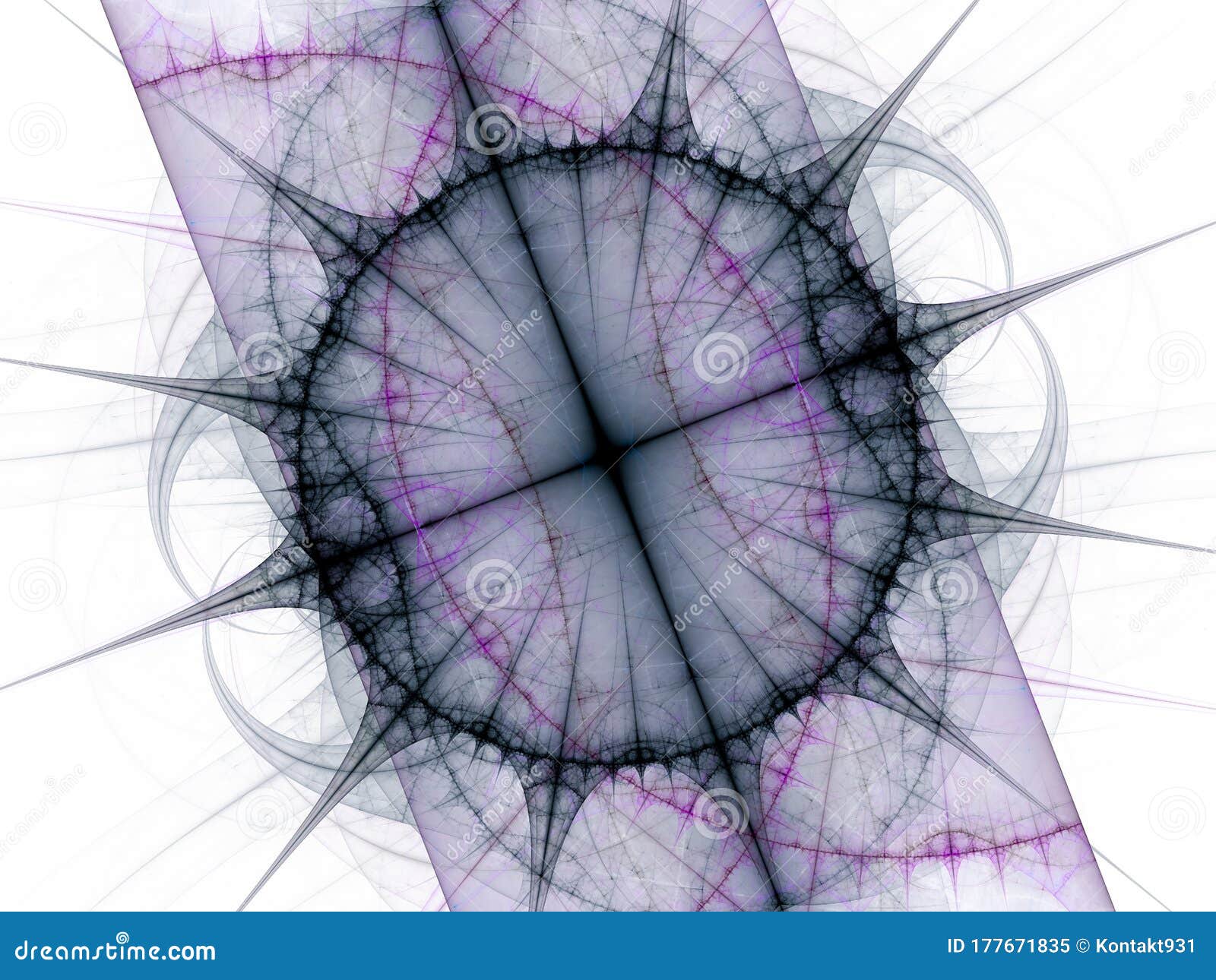 Surreal Futuristic Digital 3d Design Art Abstract Background Fractal ...