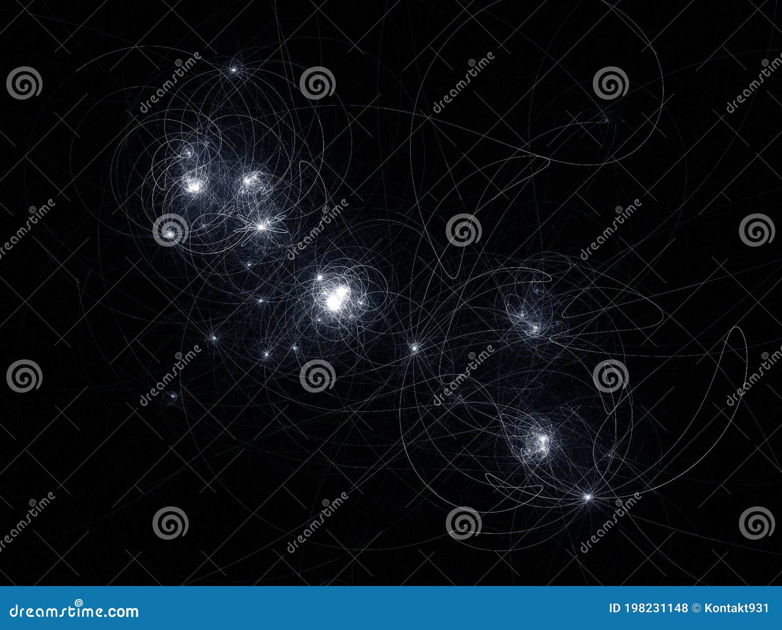 Surreal Futuristic Digital 3d Design Art Abstract Background Fractal ...