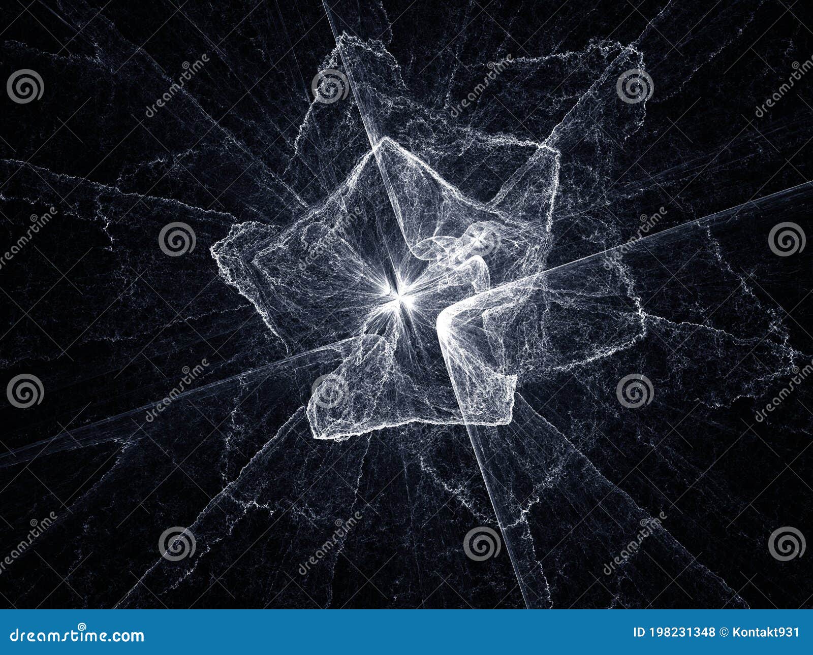 Surreal Futuristic Digital 3d Design Art Abstract Background Fractal ...