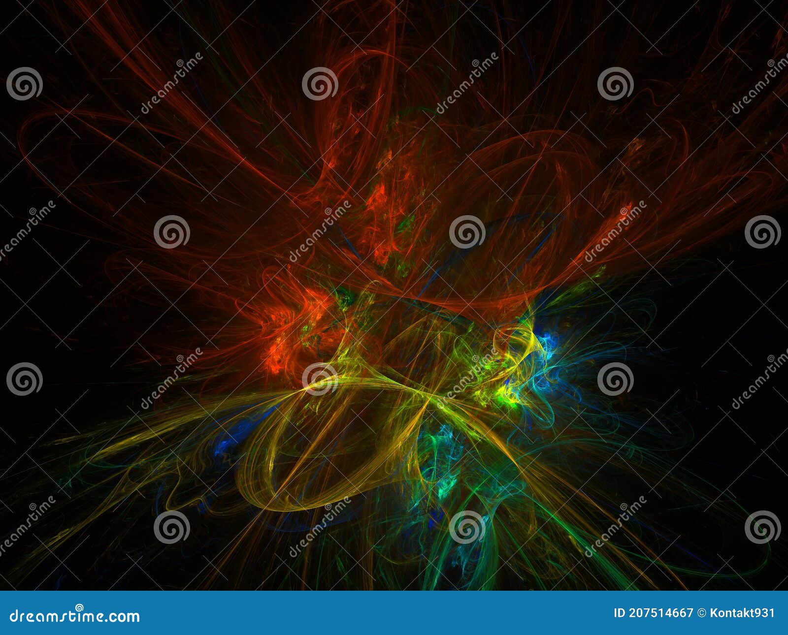 Surreal Futuristic Digital 3d Design Art Abstract Background Fractal ...