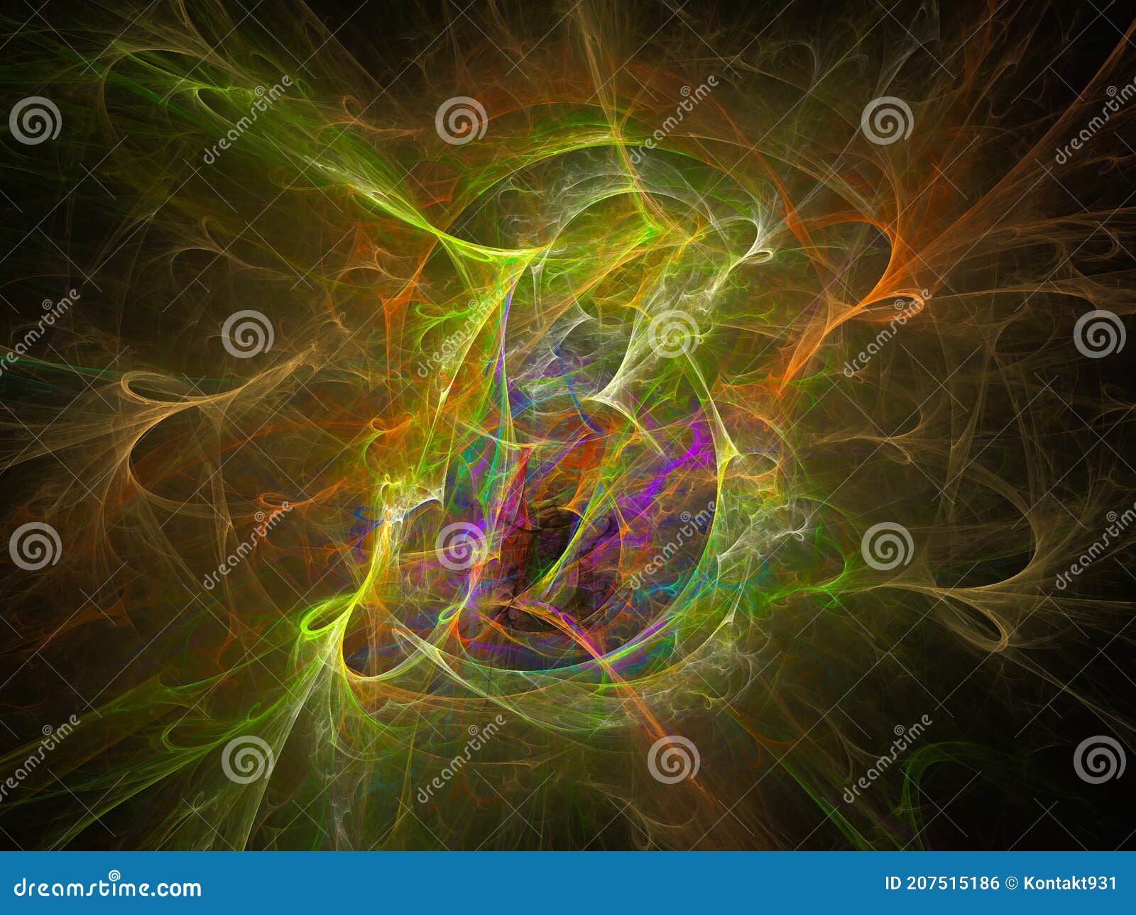 Surreal Futuristic Digital 3d Design Art Abstract Background Fractal ...