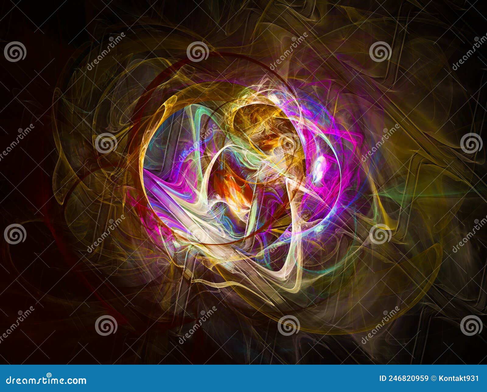 Surreal Futuristic Digital 3d Design Art Abstract Background Fractal ...