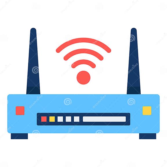 Take a Look at this Visually Appealing Wifi Router Vector in Flat Style ...