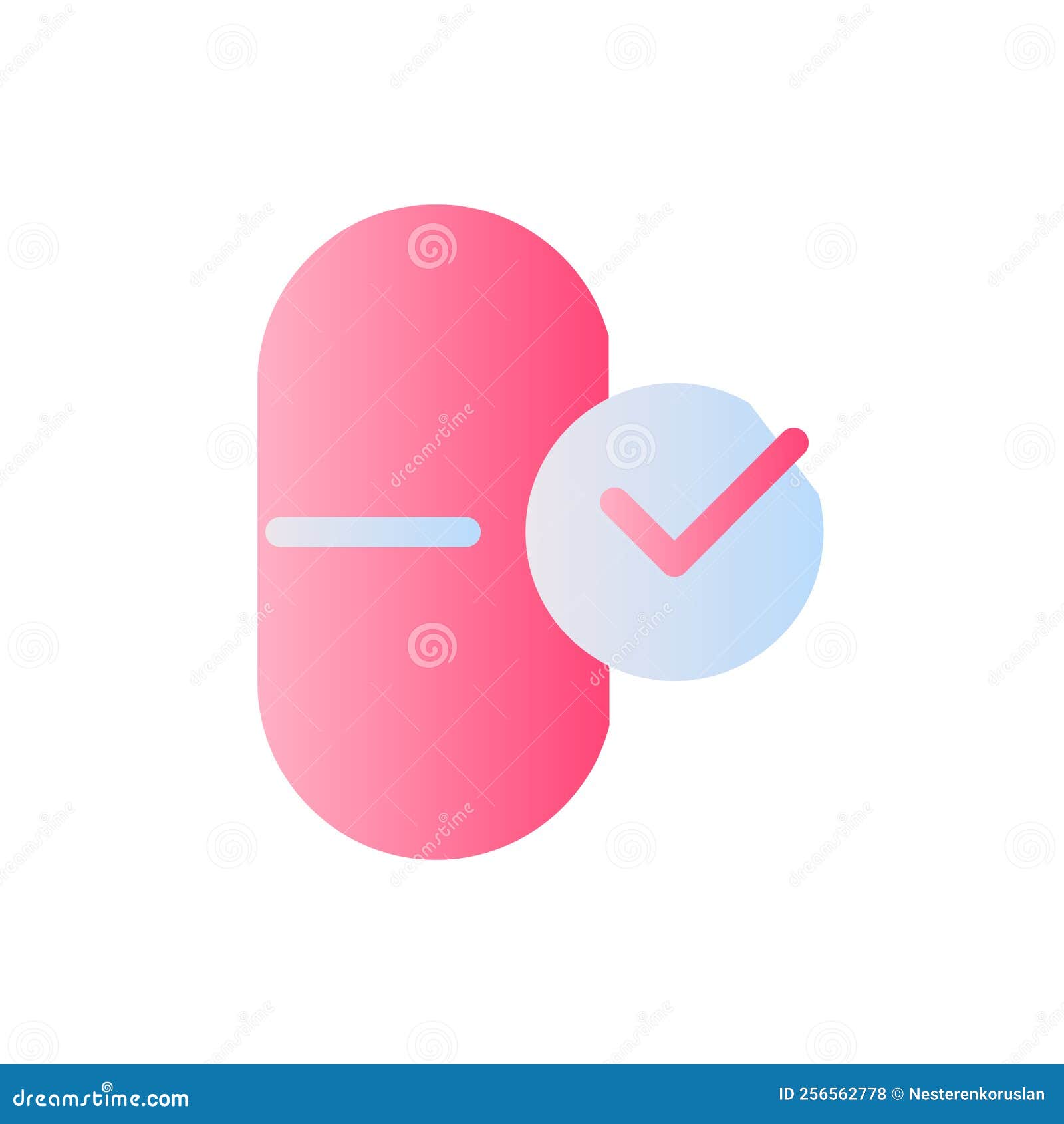 Take Medication Flat Gradient Two-color Ui Icon Stock Vector ...