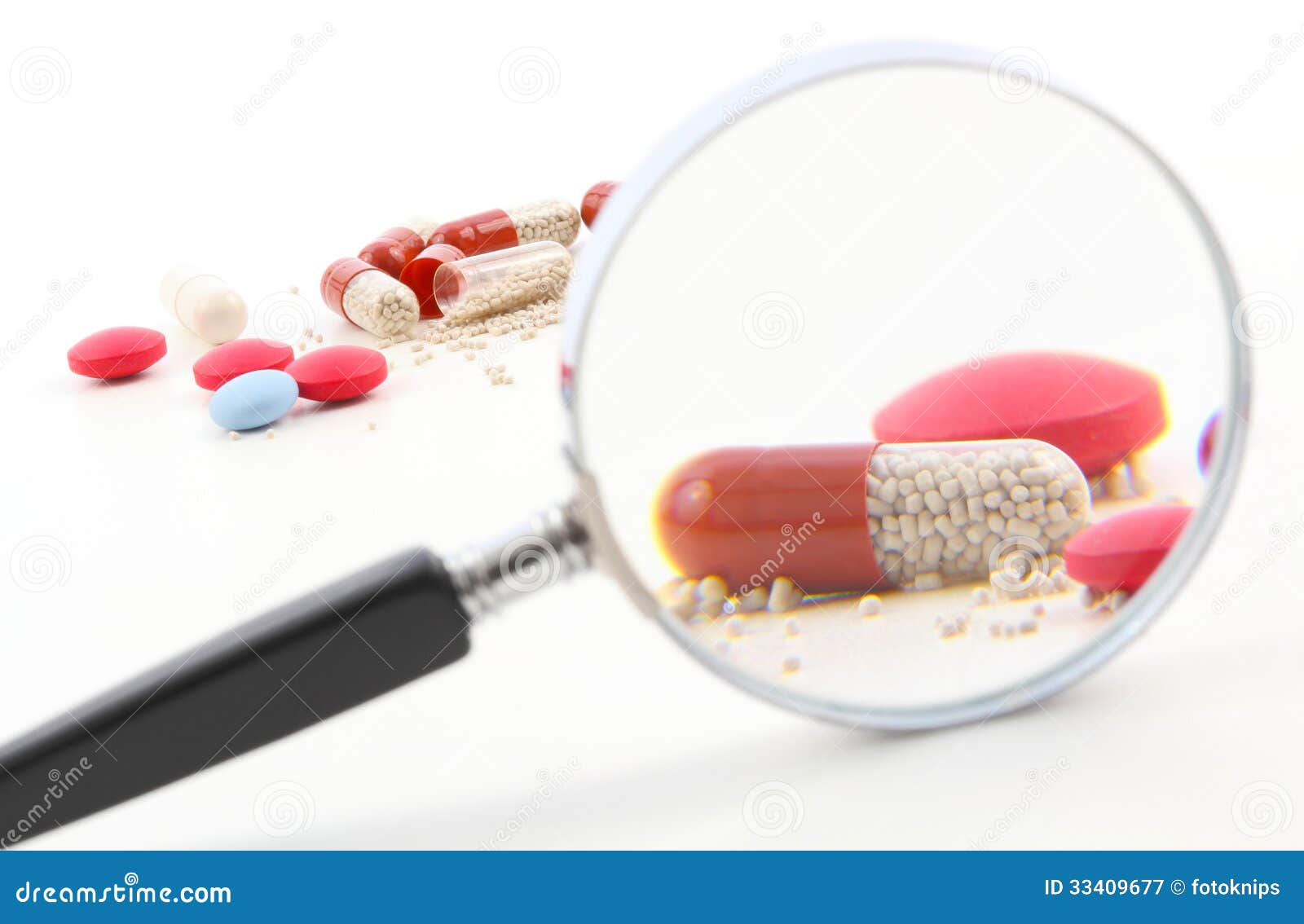 Take Medication Under the Microscope Stock Image - Image of medicine ...
