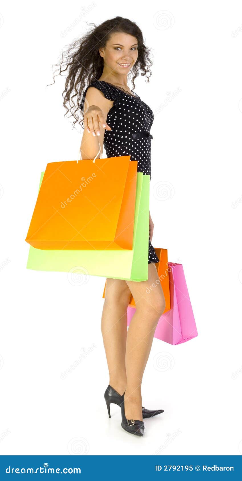 Take my bag stock image. Image of brunette, happy, body - 2792195