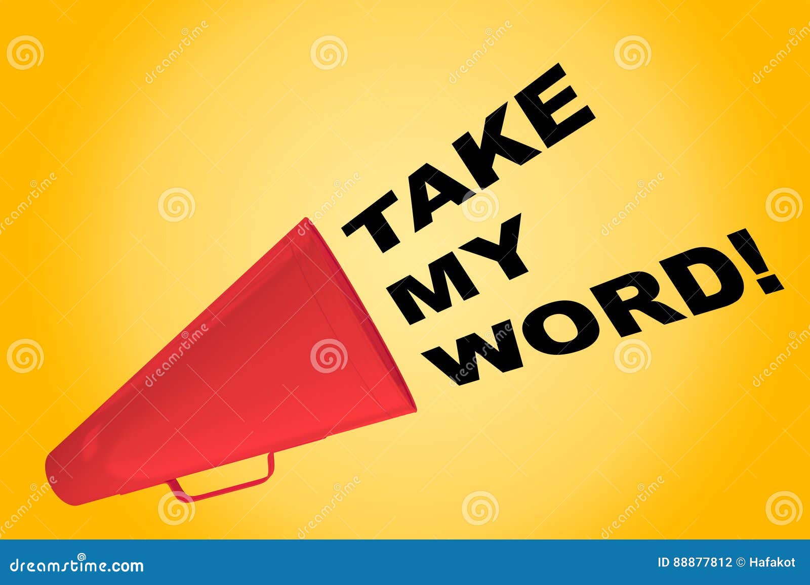 Take my Word! concept stock illustration. Illustration of graphic ...