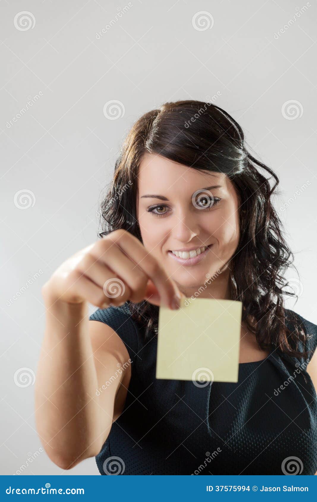 Take a note stock photo. Image of happy, showing, message - 37575994