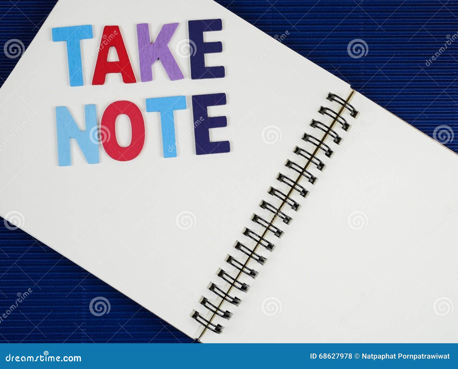 Take note on notebook stock photo. Image of concept, idea - 68627978