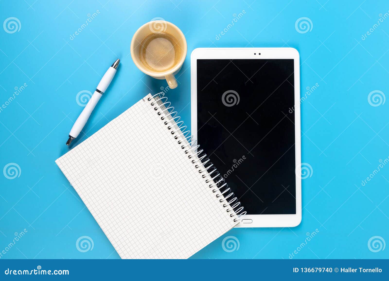 Take Notes while Drinking a Coffee Stock Photo - Image of schedule ...