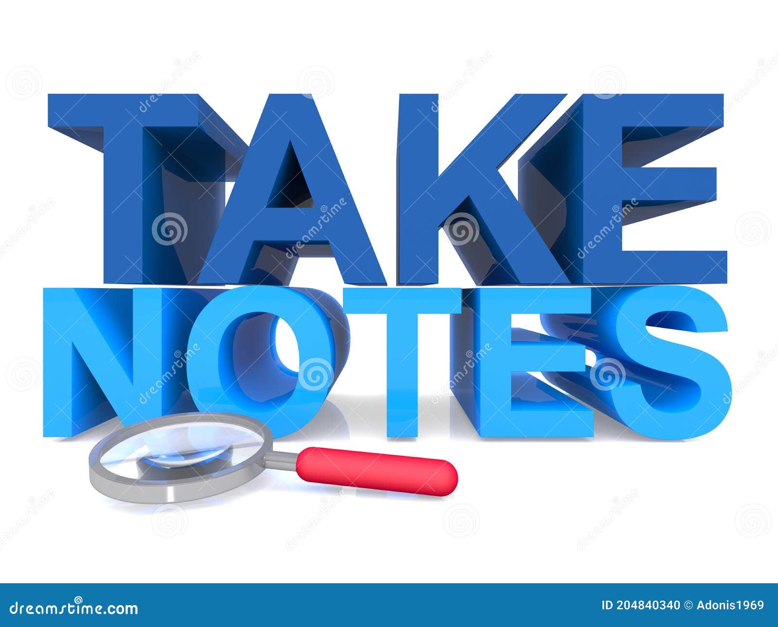 Take notes on white stock photo. Image of identify, advertising - 204840340