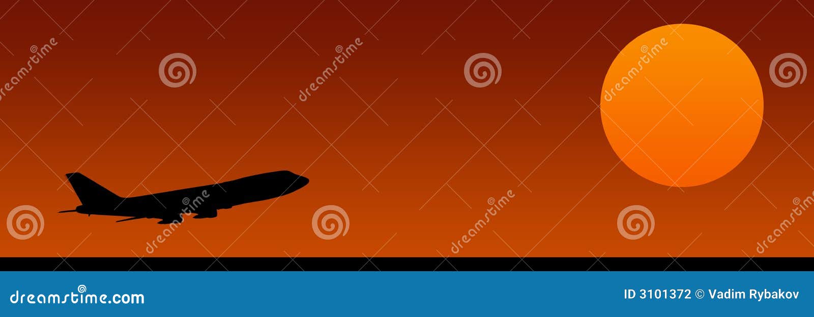Take-off stock illustration. Illustration of orange, graphic - 3101372