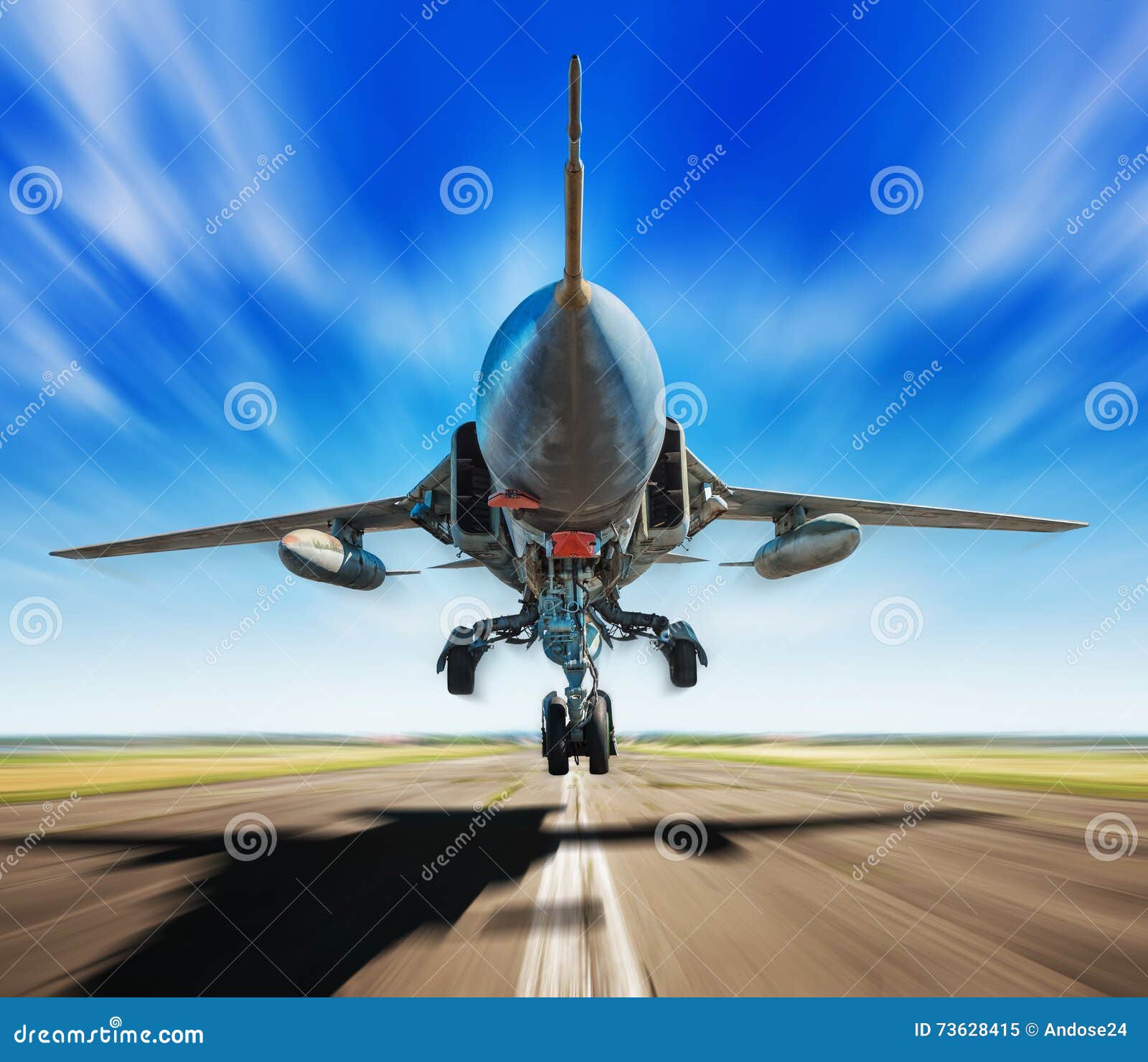 Take off stock image. Image of bomber, cockpit, airfield - 73628415