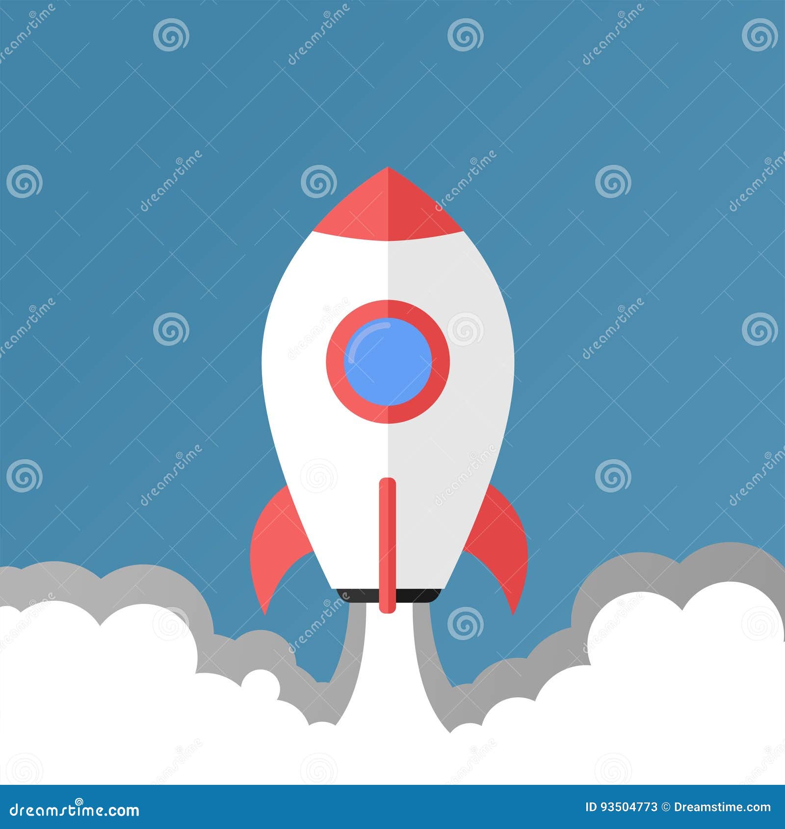Take Off Racket - Flat Design / Illustration Stock Vector ...