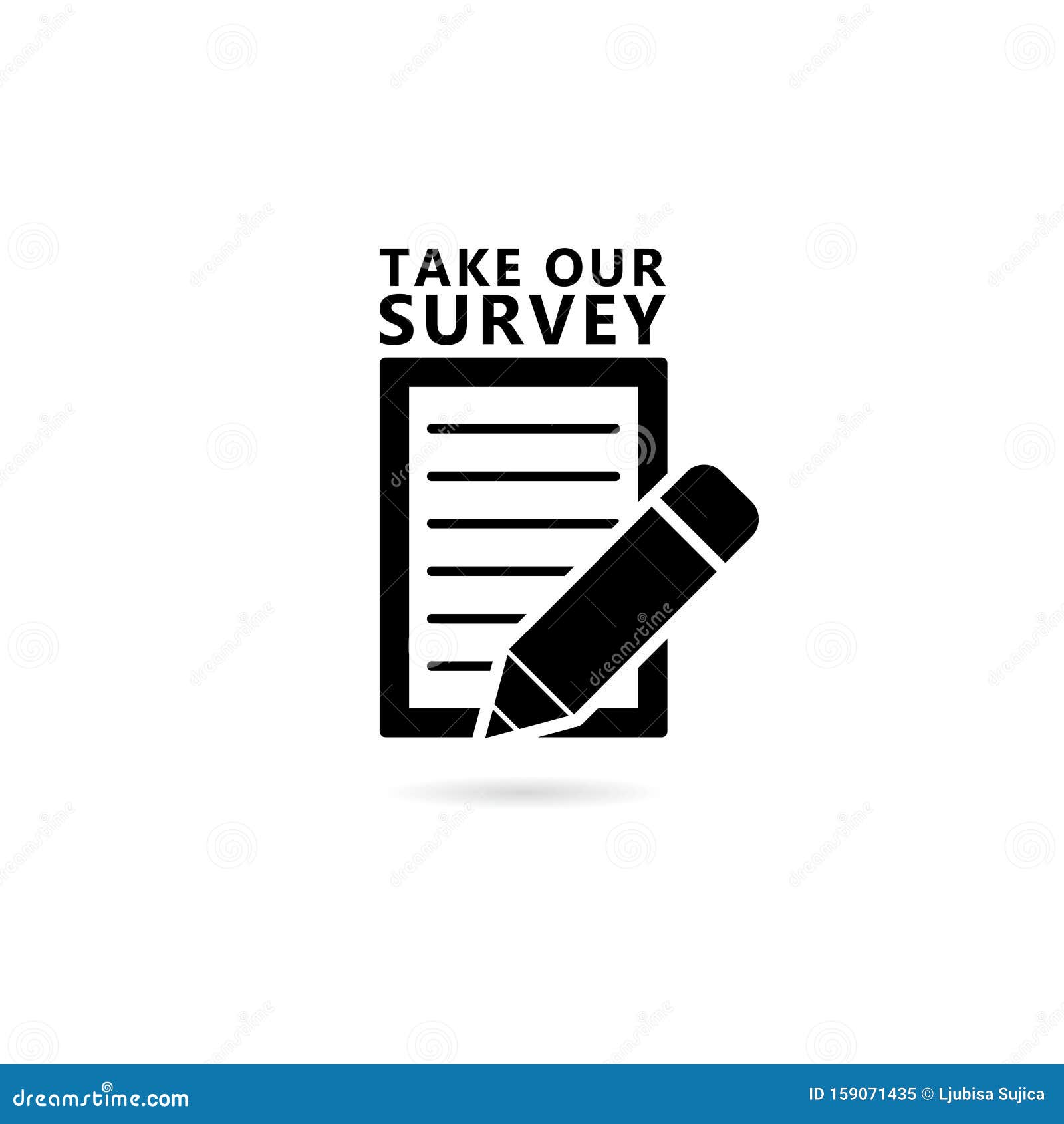 `Take Our Quick Survey` Icon Stock Illustration - Illustration of ...