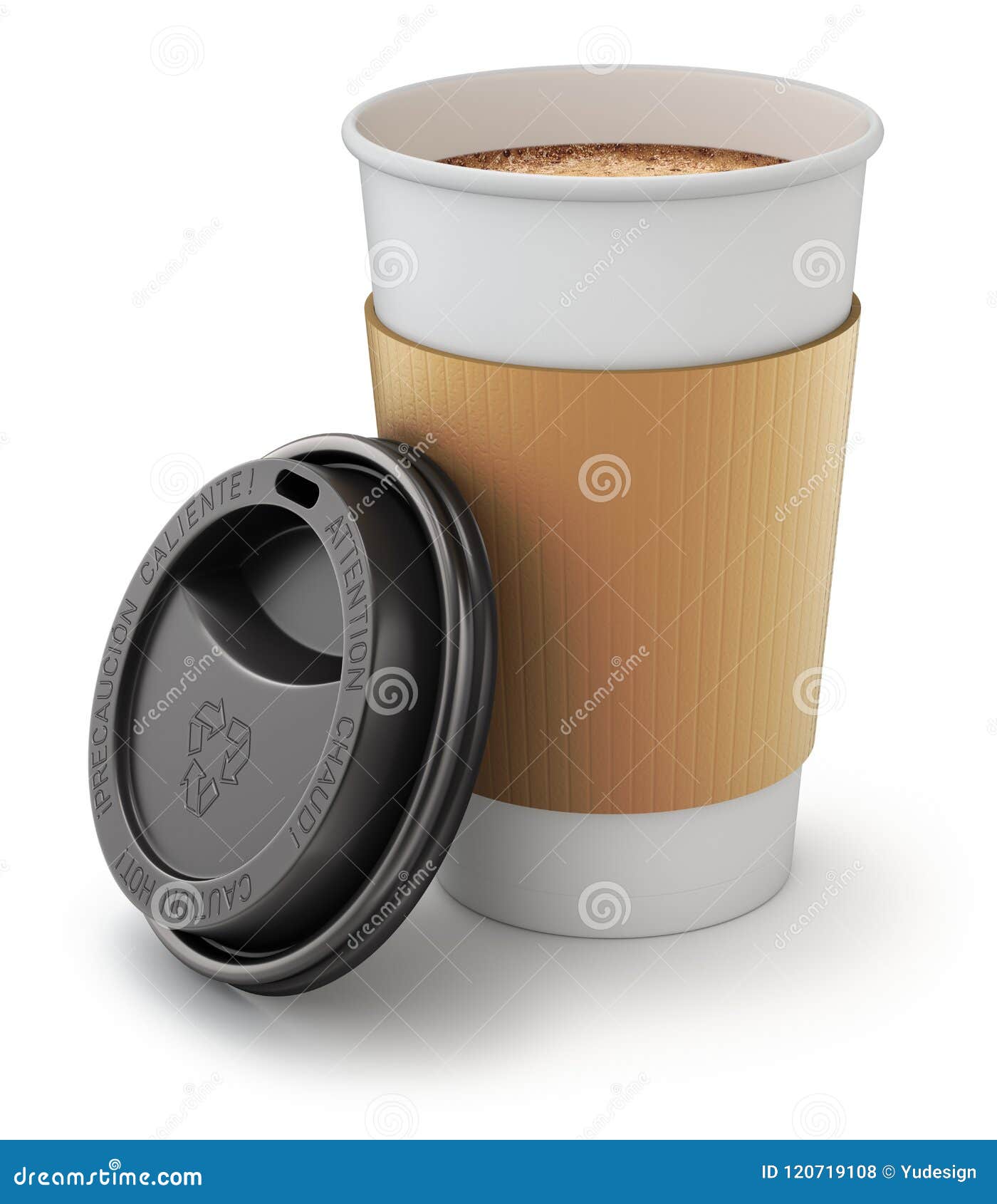 Take-out coffee cup stock illustration. Illustration of cappuccino ...