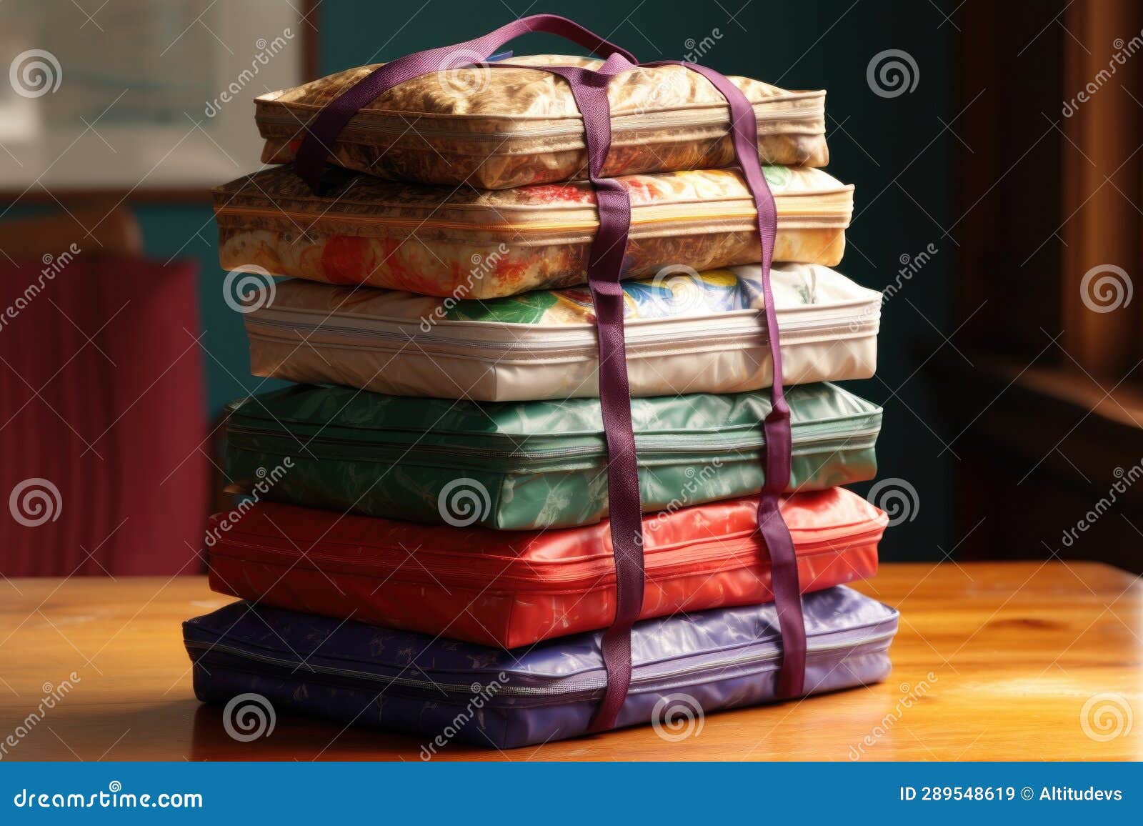 Take-out Containers Stacked in an Insulated Bag Stock Illustration ...