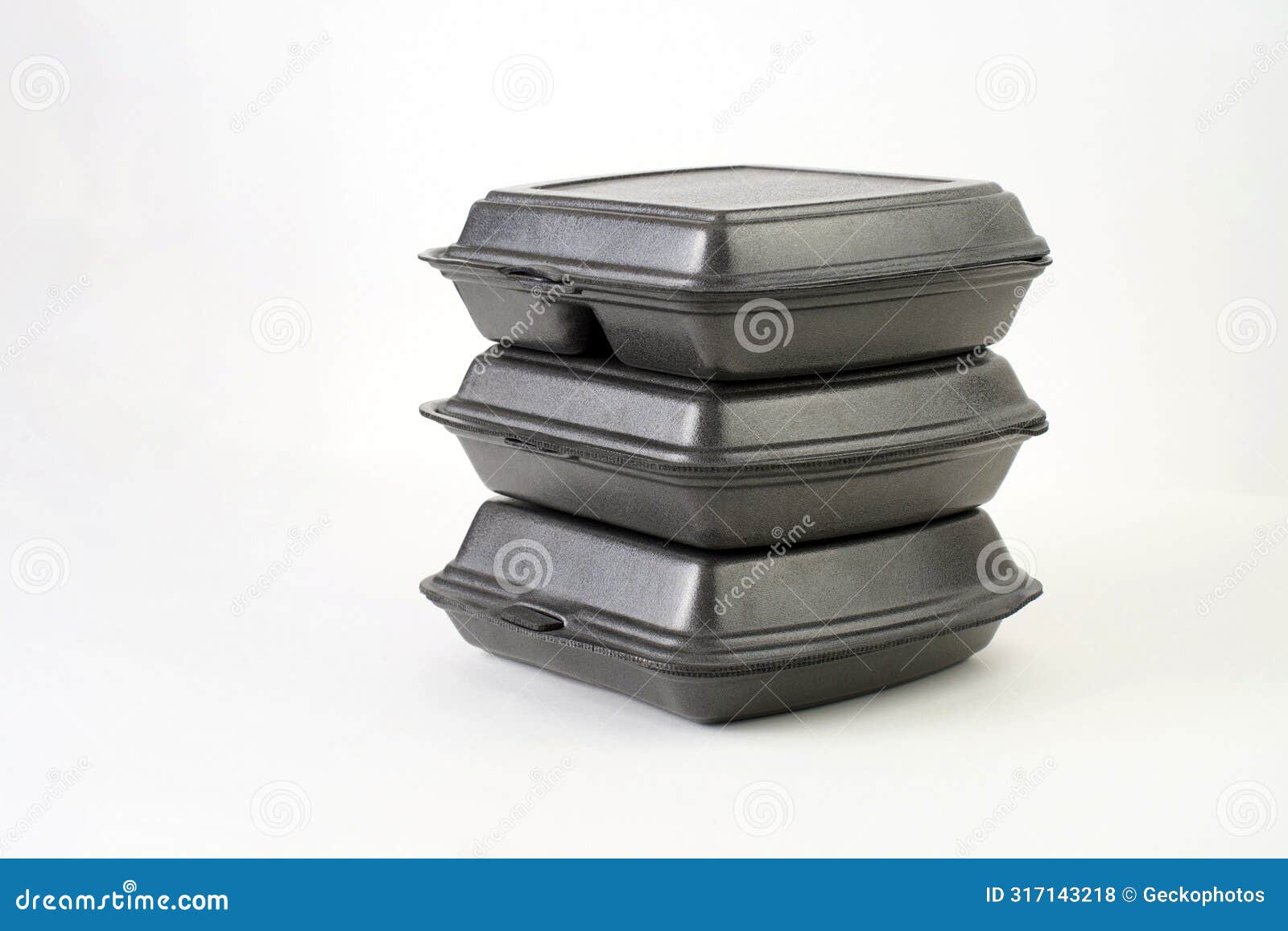 Take Out Food Box or Styrofoam Container. Disposable Lunch Box Food ...
