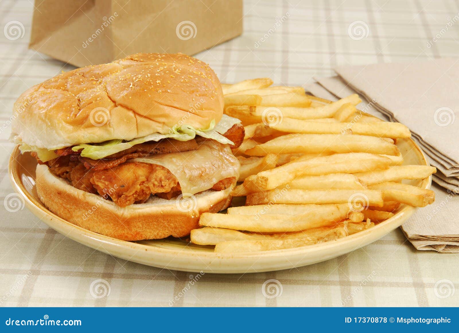 Take out meal stock photo. Image of cheese, brown, sandwich - 17370878